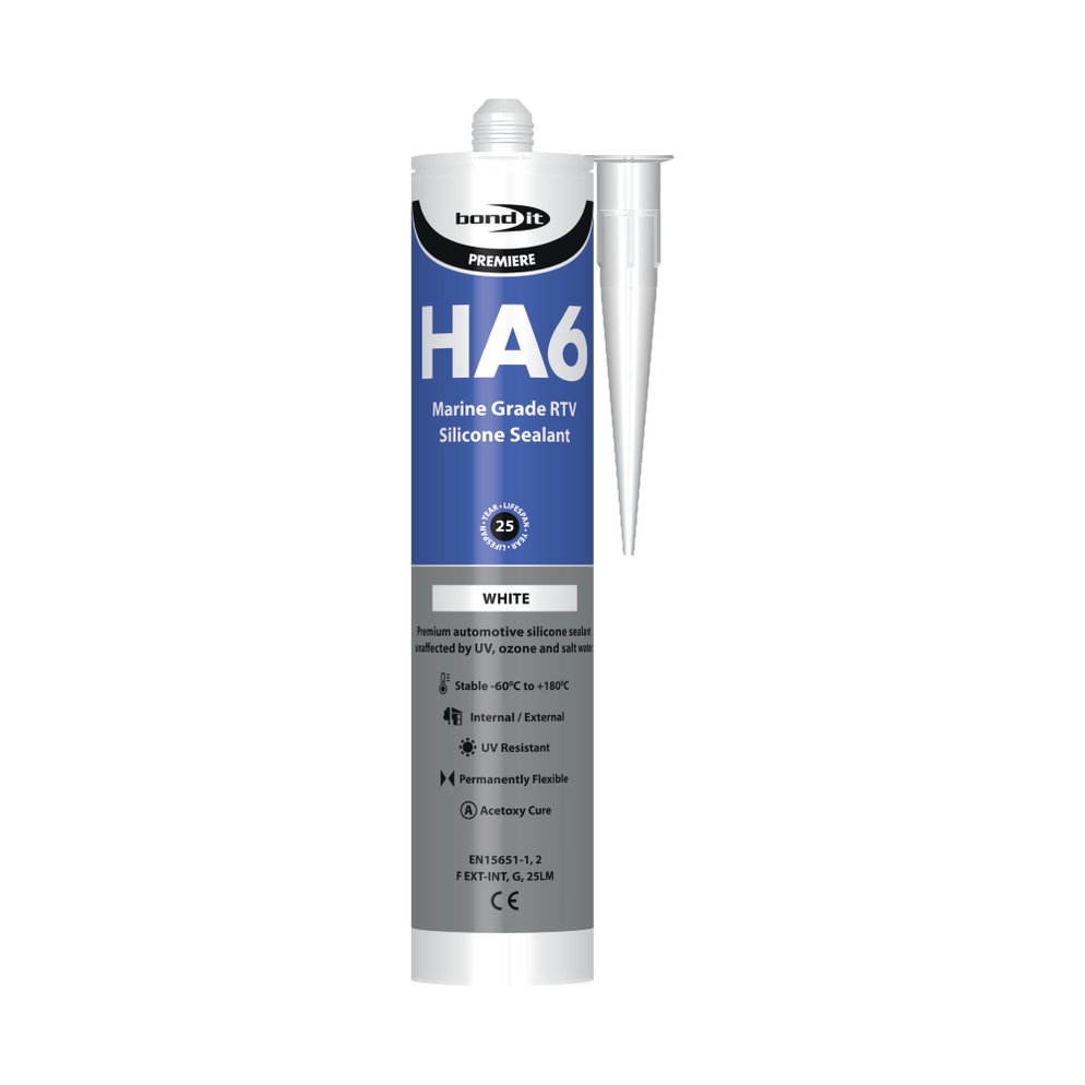 HA6 Marine Grade Acetoxy RTV Silicone Sealant — Bond It Group